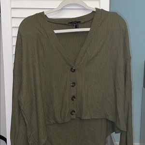 Forever 21 | Sweaters | Button Up Crop Sweater | Poshmark